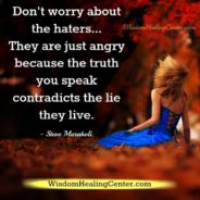 Don't worry about the haters - Wisdom Healing Center